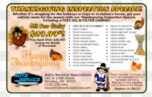 Auto Repair Service Hinckley Ohio Honda Specialist - Thanksgiving ...