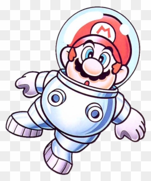 Astronaut Clipart Cool - Super Mario Land 2 Space Mario - Free ...