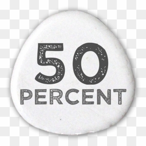 50 Percent - Circle - Free Transparent PNG Clipart Images Download