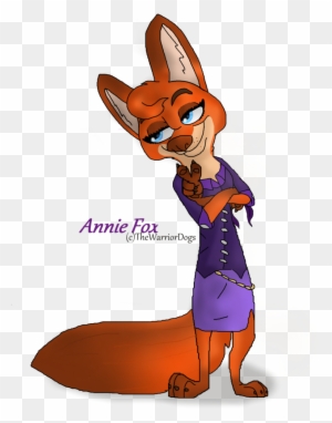 Annie Fox By Thewarriordogs - Cartoon - Free Transparent PNG Clipart ...