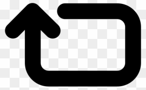 Rotating Clockwise Rectangular Rounded Arrow Comments - Sign - Free ...
