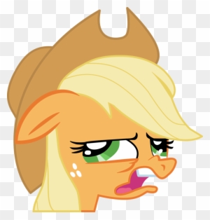 Applejack Shocked Face - Mlp Applejack Shock - Free Transparent PNG ...