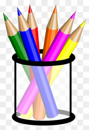 Colored Pencil Clipart Black And White