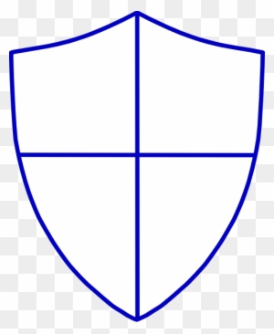 Knight Shield Template For Kids - Shield With Four Quadrants - Free ...