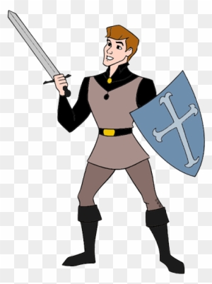 Prince Clip Art - Prince With Sword Cartoon - Free Transparent PNG ...