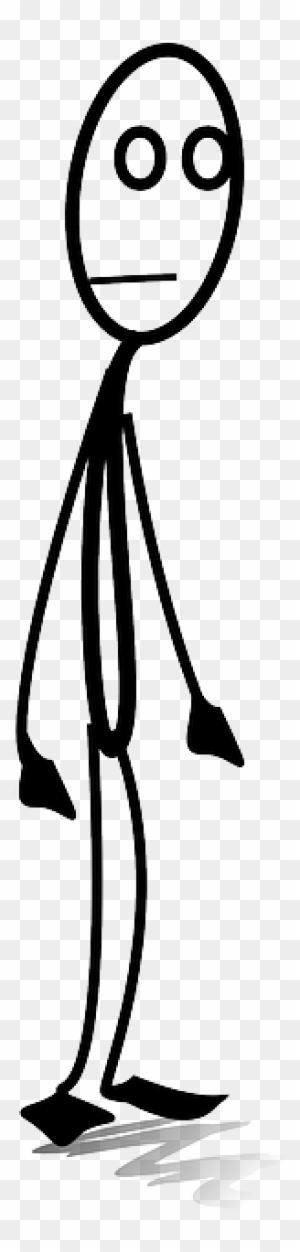 Happy Stick Figure Clipart - Sad Stickman - Free Transparent PNG ...