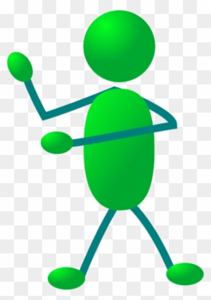 Green Stick People Dancing Clipart - Stick People Clip Art - Free ...