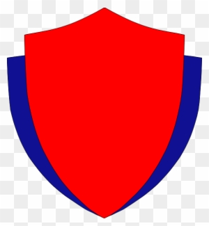 Shield Svg Clip Arts 552 X 598 Px - Blue And Red Shield Png - Free ...
