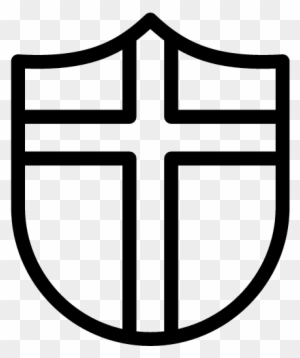 Shield White Outline - Free Transparent PNG Clipart Images Download