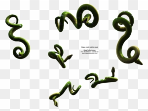 Bright Green Hanging Snakes By Madetobeunique - Python Snake - Free ...