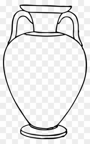 Clay Jar Clipart 4 By Reginald - Greek Vase Outline - Free Transparent ...