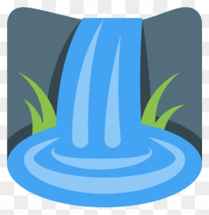 Drawn Waterfall Free Clip Art - Waterfall Symbol On A Map - Free ...