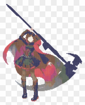 Ruby Pixel Art By Nekomanhd - Rwby Ruby Pixel Art - Free Transparent ...