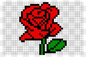 Purple Rose -aliah Palmer - Pixel Art Roses - Free Transparent PNG ...