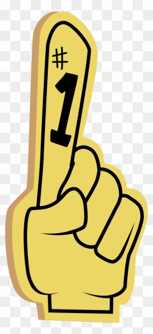 Number One Hand Clipart - Foam Hand - Free Transparent PNG Clipart ...