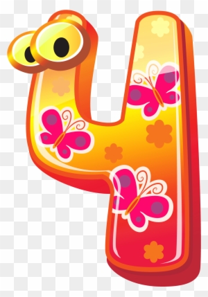 Cute Number Four Png Clipart Image - Cute Number Png - Free Transparent ...
