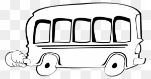 Bus Travel Information - Cartoon Bus Outline - Free Transparent PNG ...