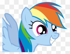 Grin Clipart Yay - Rainbow Dash Oh My Gosh Gif - Free Transparent PNG ...