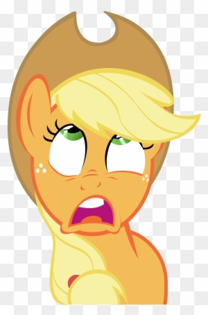 Applejack Face By Maybyaghost - Apple Jack My Little Pony Face - Free ...