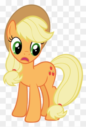 Applejack Shocked - Coat Of Arms Template - Free Transparent PNG ...