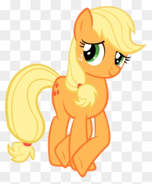Applejack In A Party Hat By Stricer555 - Cartoon My Little Pony - Free ...