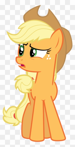 Absurd Res, Applejack, Artist - Applejack Worried Png - Free ...