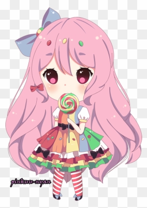 Chibi At By Pinkuu-nyan - Candy Chibi Girl Transparent - Free ...