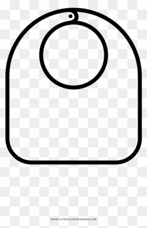 Baby Bib Coloring Page - Circle - Free Transparent PNG Clipart Images ...