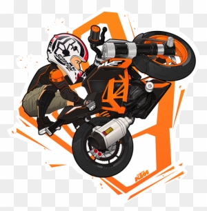 Stunt Clipart Ktm - Ktm Duke 390 Cartoon - Free Transparent PNG Clipart ...