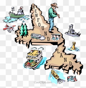 Newfoundland Map Royalty Free Vector Clip Art Illustration ...
