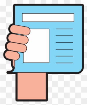 Human Hand Holding A Document Vector Icon Illustration - Thumb - Free ...