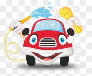Car Wash Cartoon Illustration - Dirty Car Clip Art - Free Transparent ...