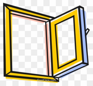Open Window Royalty Free Vector Clip Art Illustration - Open Window ...
