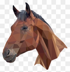 Horse Head Graphic 13, Buy Clip Art - Polygon Horse - Free Transparent ...