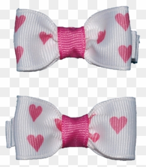 White And Pink Heart Small Bows - Bows - Free Transparent PNG Clipart ...