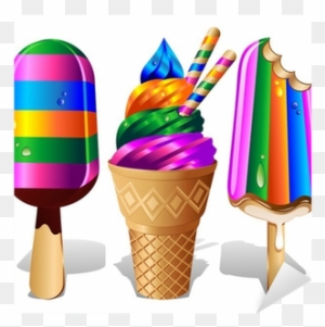 Adesivo Ice Cream Ice Lolly Rainbow Colors - Ice Cream Clipart ...