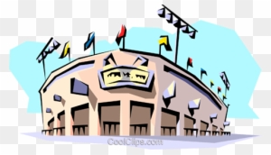 Baseball Stadium Royalty Free Vector Clip Art Illustration - Baseball ...