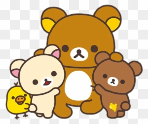 Rilakkuma And Friends Group Hug Png - Rilakkuma And Friends Gif - Free ...