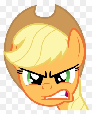Applejack Angry By Tim015 - Mlp Angry Applejack Vector - Free ...