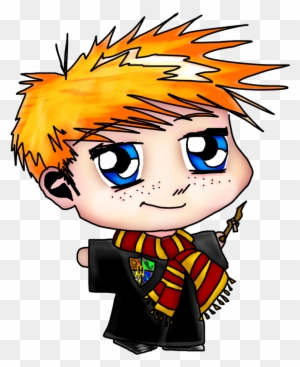 Ron Weasley Chibi By Paoweee - Harry Potter Clipart Ron - Free ...