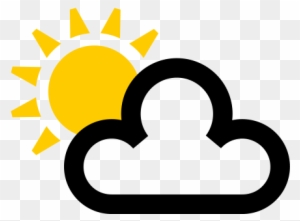 79° - Sun And Cloud Weather Symbol - Free Transparent PNG Clipart ...