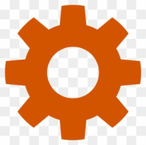 Orange Gear Clip Art - Cog Transparent Background - Free Transparent ...