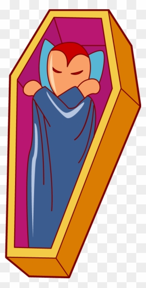 Vampire Coffin Halloween Clipart - Halloween Vampire Coffin - Full Size ...