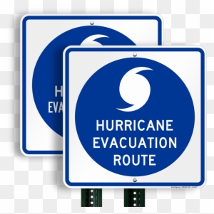 Hurricane Evacuation Route Sign - Hurricane Evacuation - Free ...