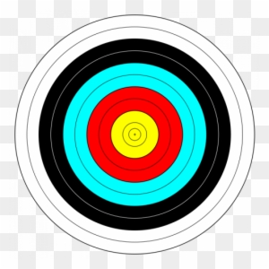 Vector Clip Art Of Target - Draw A Archery Target - Free Transparent ...