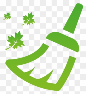 Leaf Clean Up - Broom Icon - Free Transparent PNG Clipart Images Download