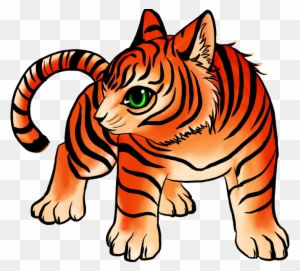 Tiger By Phoenixkai - Tiger Drawing Chibi - Free Transparent PNG ...