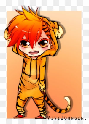 Chibi Tiger By I-jojo - Chibi Tiger By I-jojo - Free Transparent PNG ...