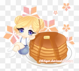 Pancake Chibi Girl By Oktiger - Chibi - Free Transparent PNG Clipart ...