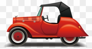 Vector Illustration Of Convertible Sports Car Automobile - Vector ...